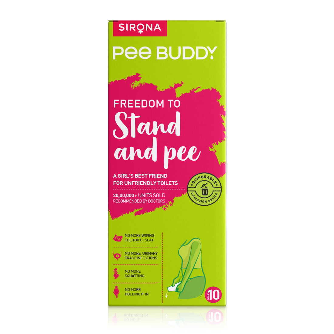 PeeBuddy Freedom to Stand and Pee Disposable Urination Device for Women ...
