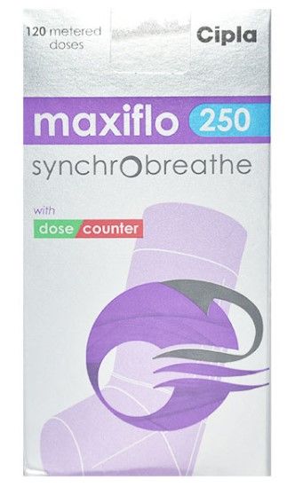 Maxiflo 250 Synchrobreathe Inhaler 120 mdi Price, Uses, Side Effects ...