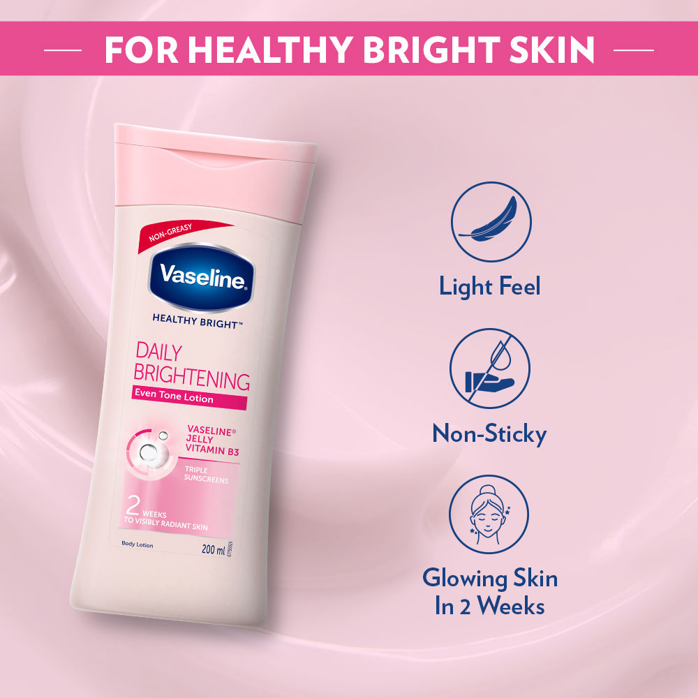 Vaseline Healthy Bright Daily Brightening Body Lotion, 100 ml Price ...