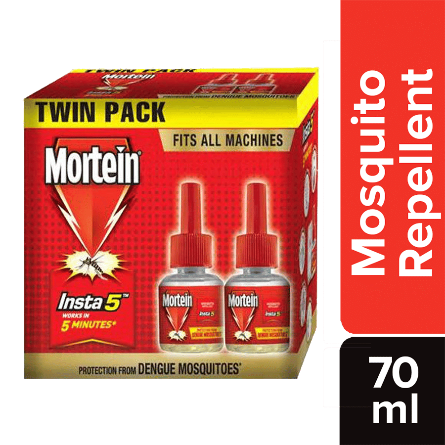 Mortein Insta 5 Twin Pack Refill, 70 ml (2 x 35 ml) Price, Uses, Side ...