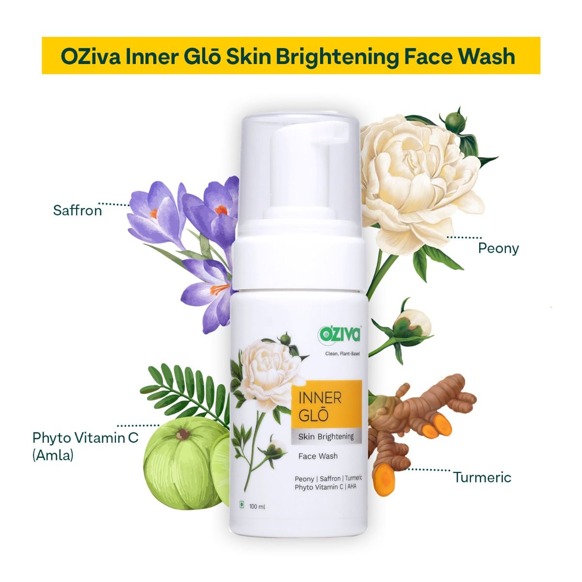 OZiva Inner Glo Skin Brightening Face Wash, 100 ml Price, Uses, Side Effects, Composition ...