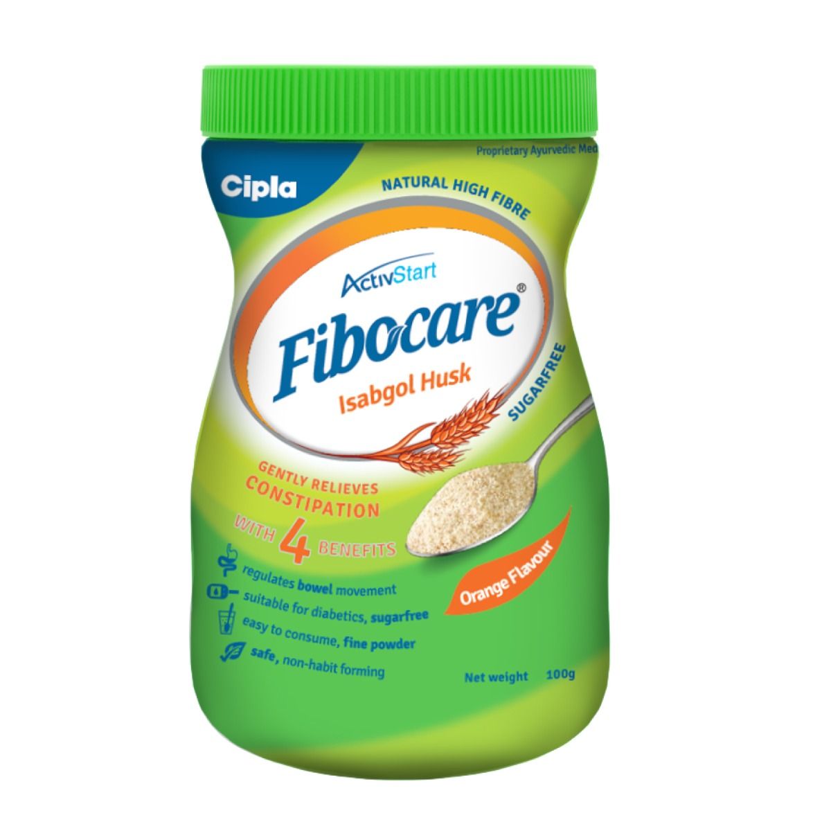 Fibocare Isabgol Husk Orange Flavour Powder, 100 gm Price, Uses, Side ...