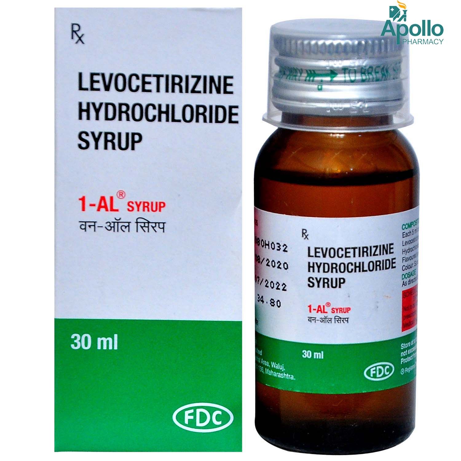 1 AL Syrup 30 ml Price, Uses, Side Effects, Composition - Apollo Pharmacy