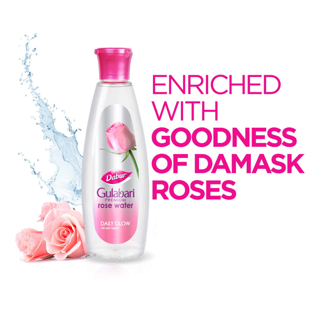 Dabur Gulabari Premium Rose Water, 120 ml Price, Uses, Side Effects ...
