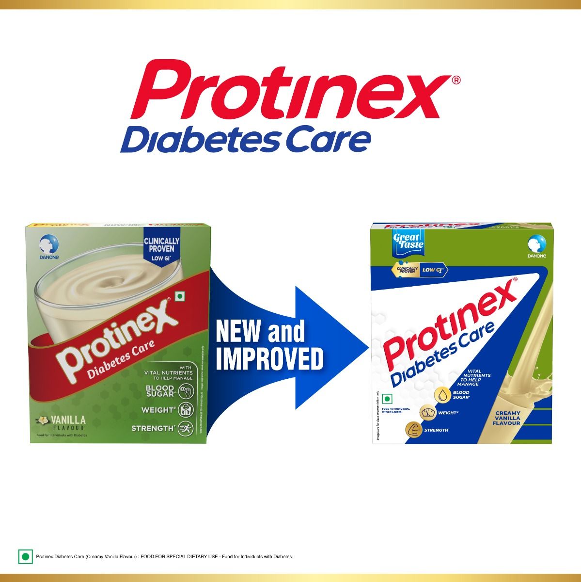 Protinex Diabetes Care Creamy Vanilla Flavour Nutritional Drink Powder ...