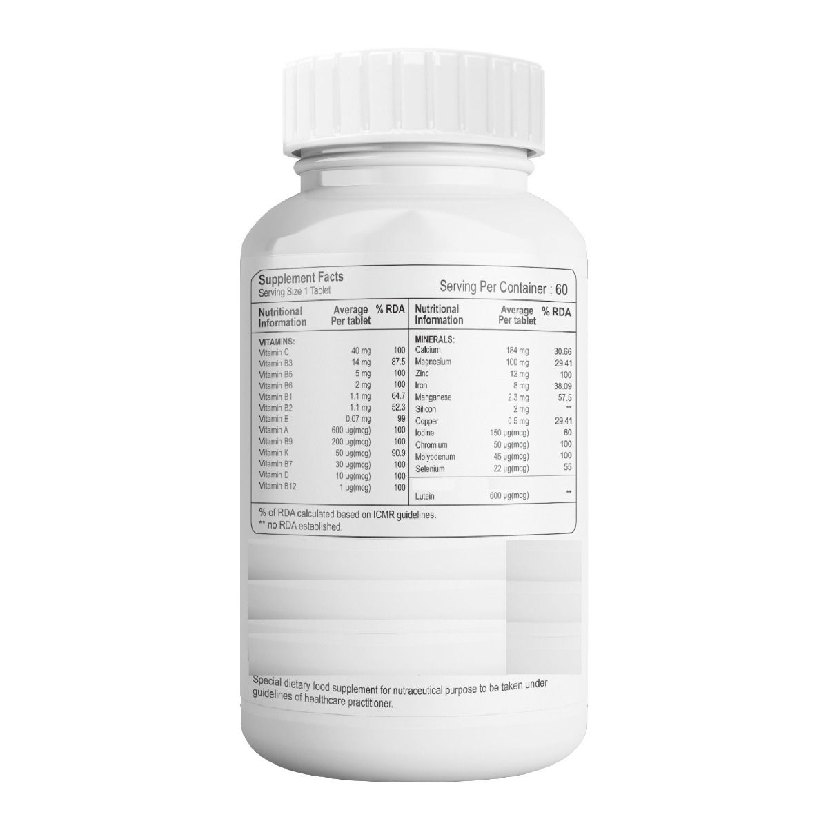 Healthvit Cenvitan Men 50+ Multivitamins & Multimineral, 60 Tablets ...