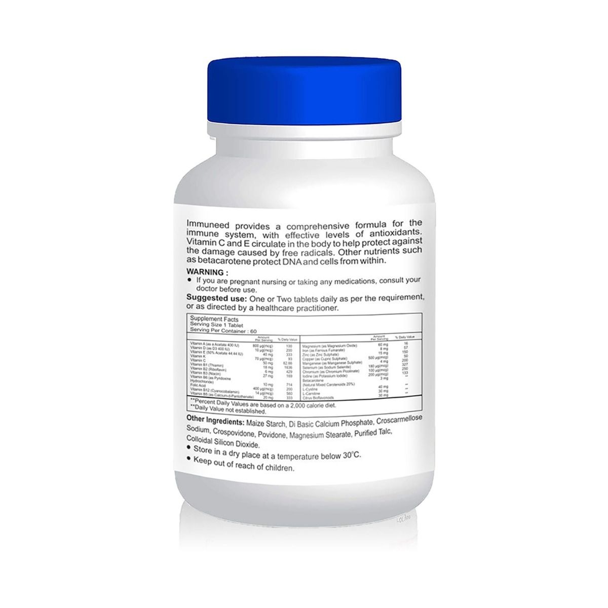 Healthvit Immuneed Immunity Booster, 60 Tablets Price, Uses, Side ...