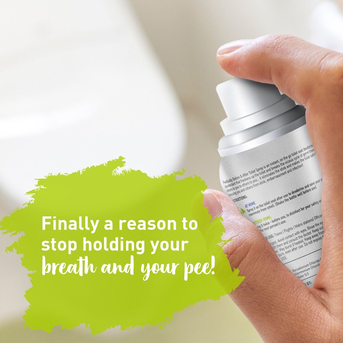 Sirona Pee Buddy Deodoriser & Disinfectant Toilet Spray, 100 ml Price ...