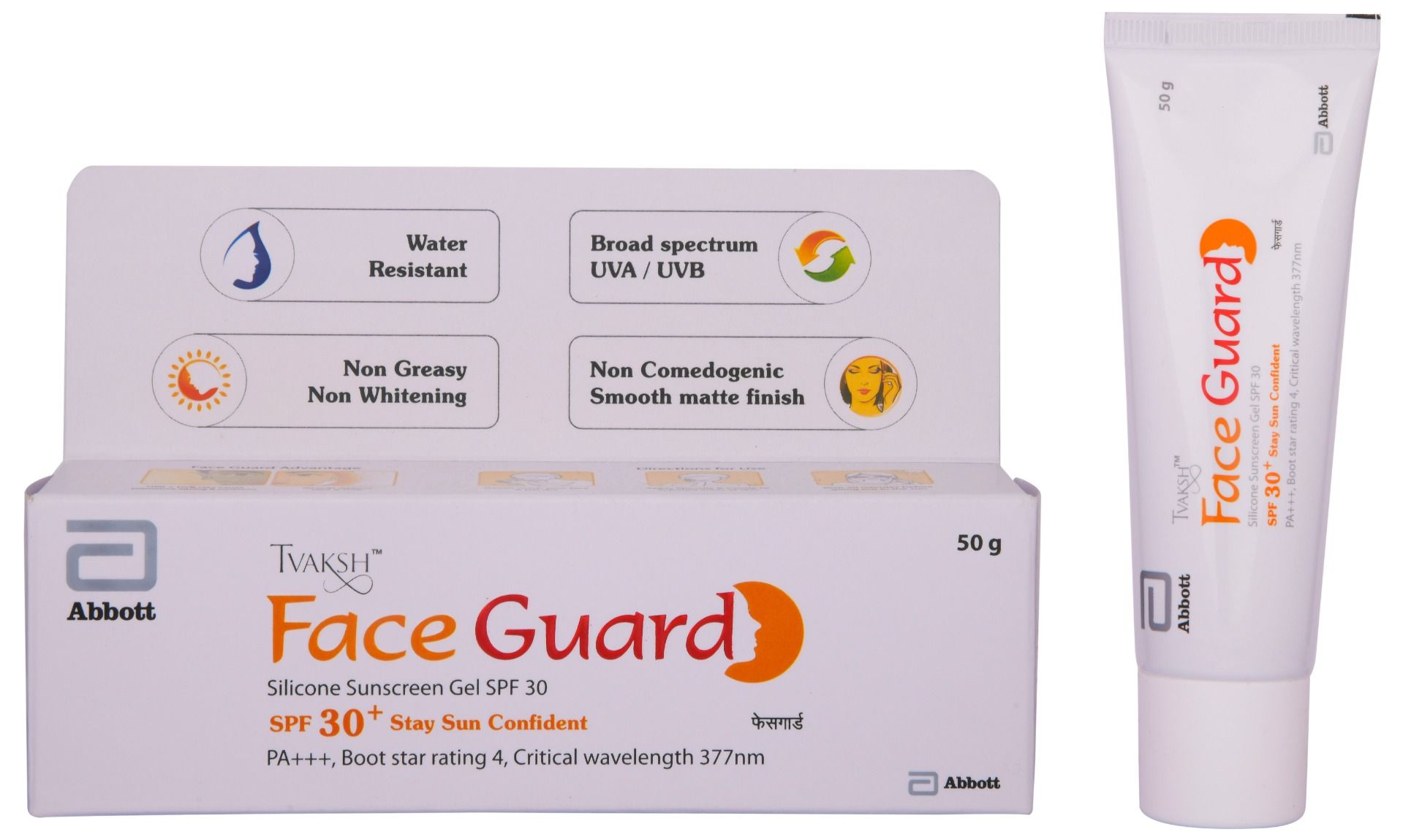 Tvaksh Face Guard SPF 30+ PA+++ Silicone Sunscreen Gel, 50 gm Price ...