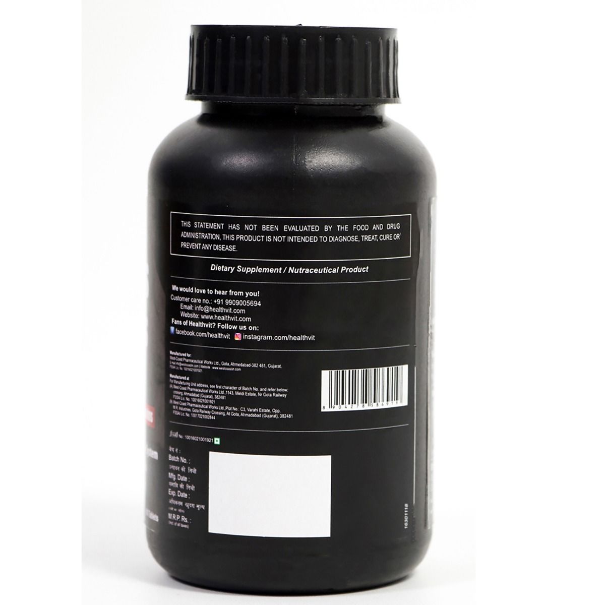 Healthvit Fitness Tribulus Terrestris 1000 mg Maximum Strength 40% ...