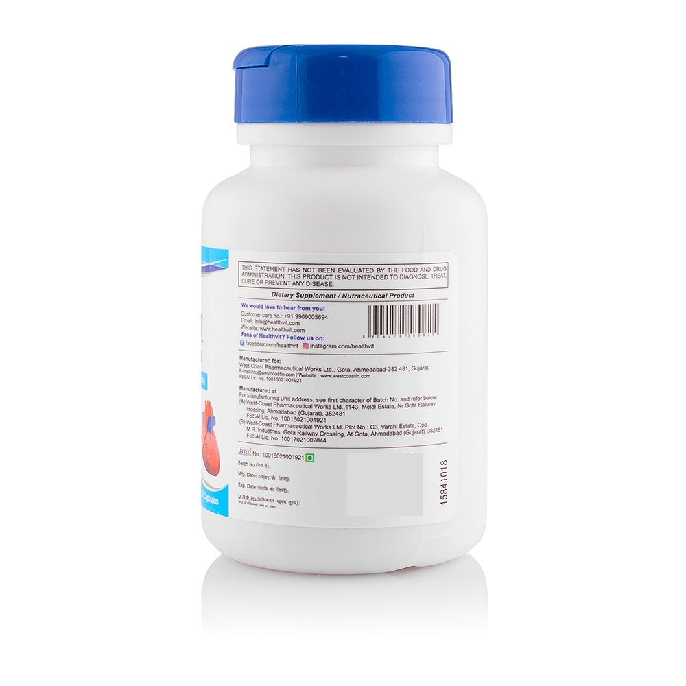 Healthvit High & Better Absorption Co-Qvit Coenzyme Q-10 100 mg, 60 ...