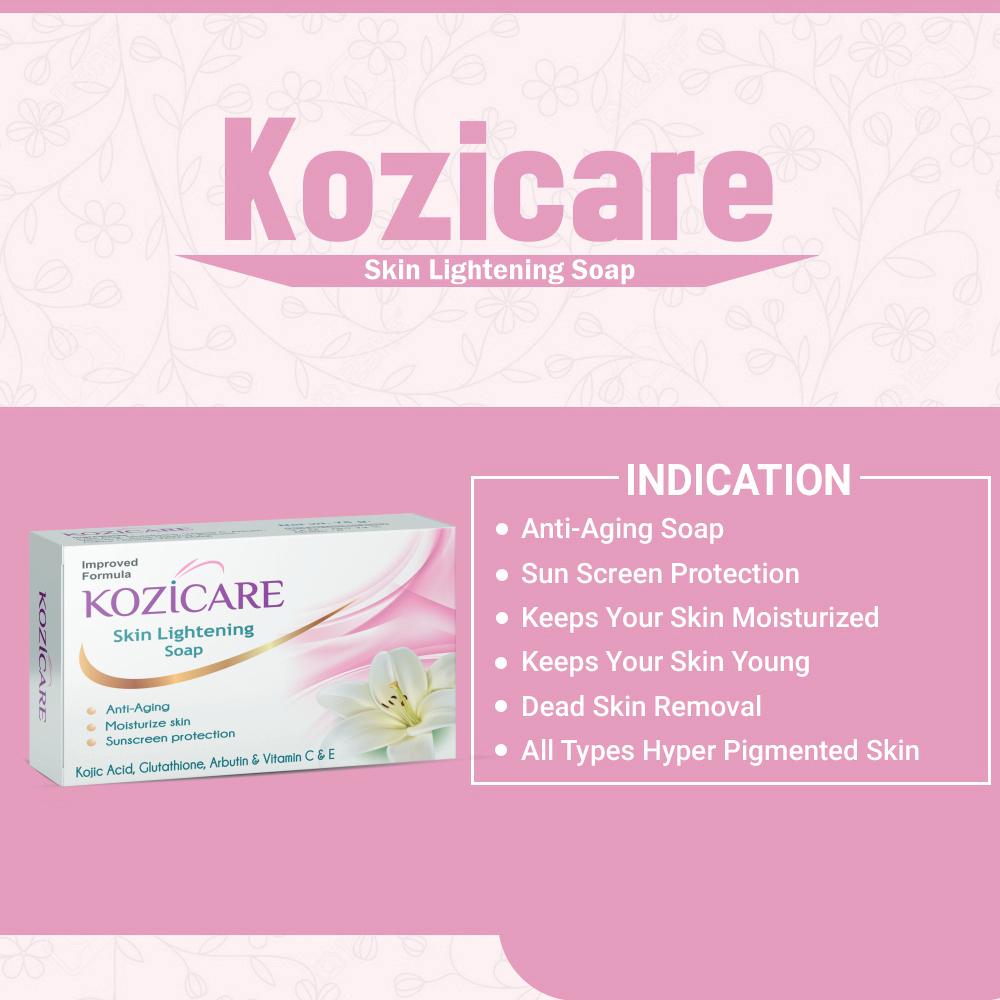 Kozicare Skin Lightening Soap, 225 gm (3 x 75 gm) Price, Uses, Side ...