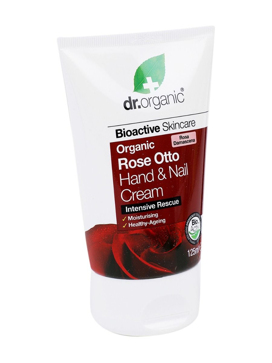 dr.organic Rose Otto Hand & Nail Cream, 125 ml Price, Uses, Side ...