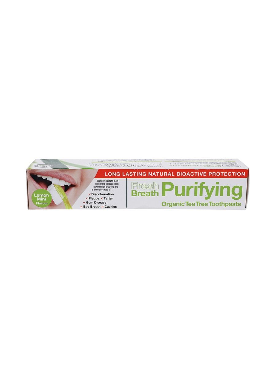 dr.organic Tea Tree Purifying Toothpaste, 100 ml Price, Uses, Side ...