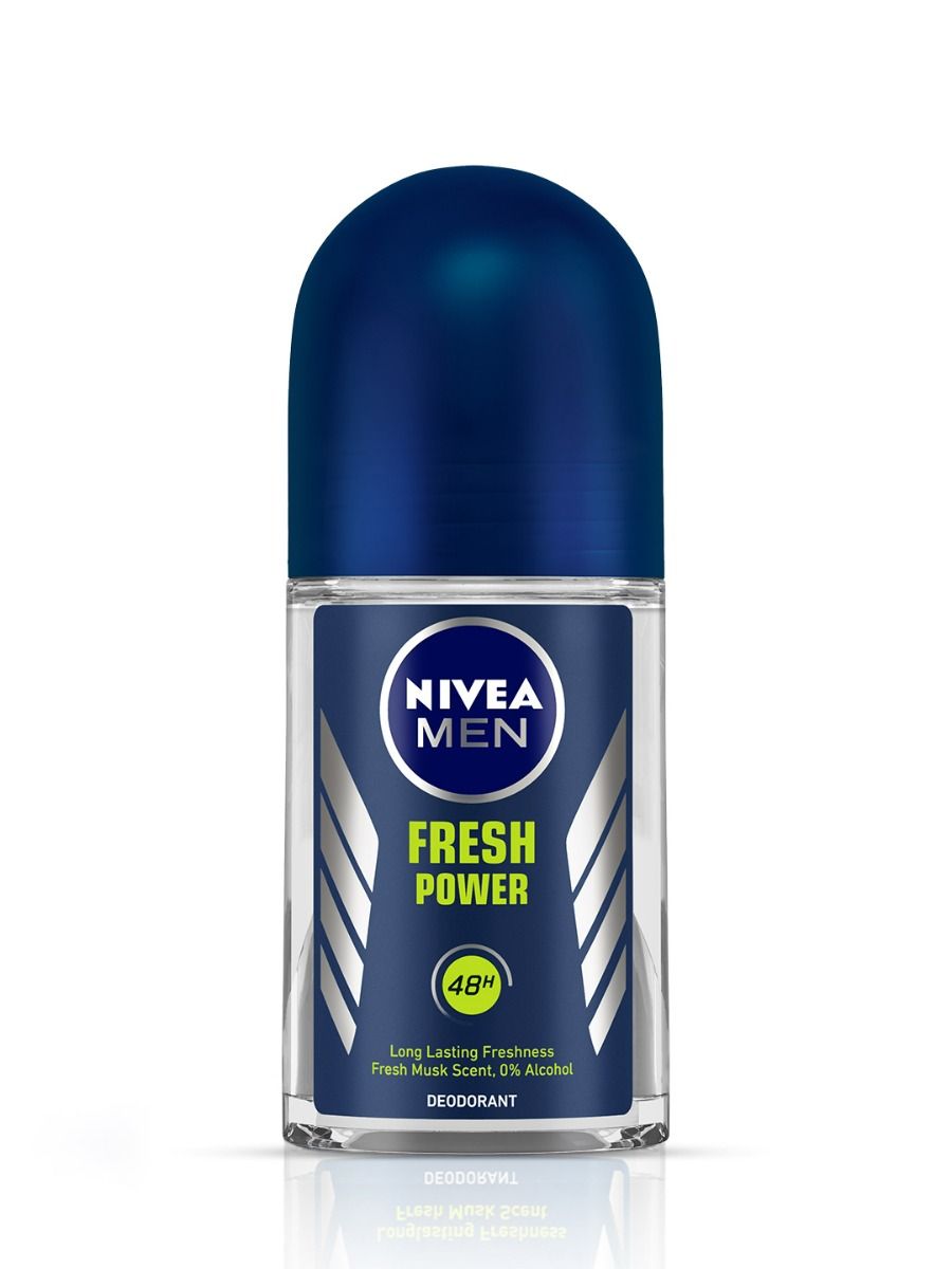 Nivea Men Fresh Power Roll On Deodrant, 50 ml Price, Uses, Side Effects ...