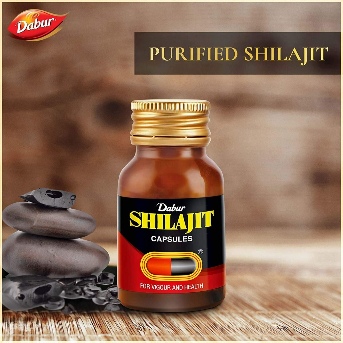 Dabur Shilajit for Vigour & Health, 100 Capsules Price, Uses, Side ...