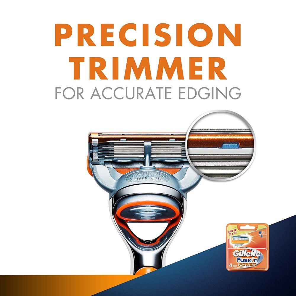 Gillette Fusion 5 Power Cartridge, 4 Count Price, Uses, Side Effects ...