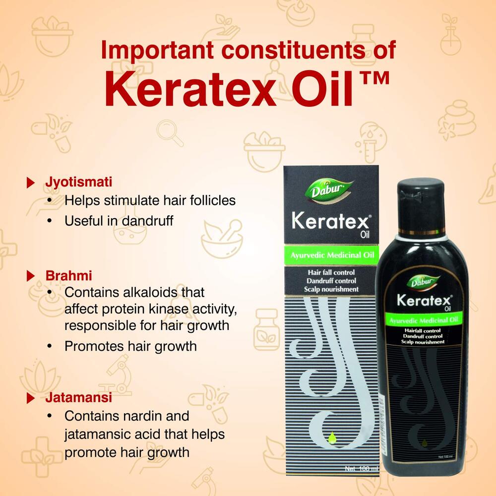 Dabur Keratex Ayurvedic Medicinal Oil, 100 ml Price, Uses, Side Effects ...