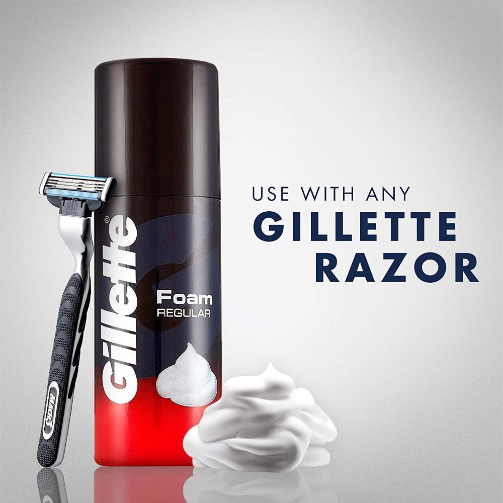 Gillette Classic Regular Pre Shave Foam, 196 gm Price, Uses, Side ...