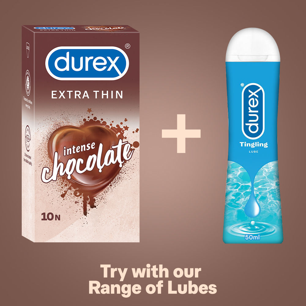 Durex Extra Thin Intense Chocolate Flavoured Condoms, 10 Count Price, Uses, Side Effects ...