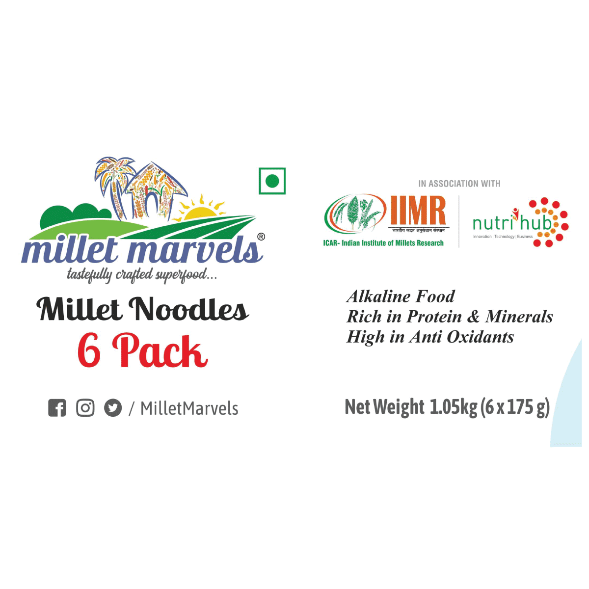 Millet Marvels Millet Noodles, 6x175 gm Price, Uses, Side Effects ...
