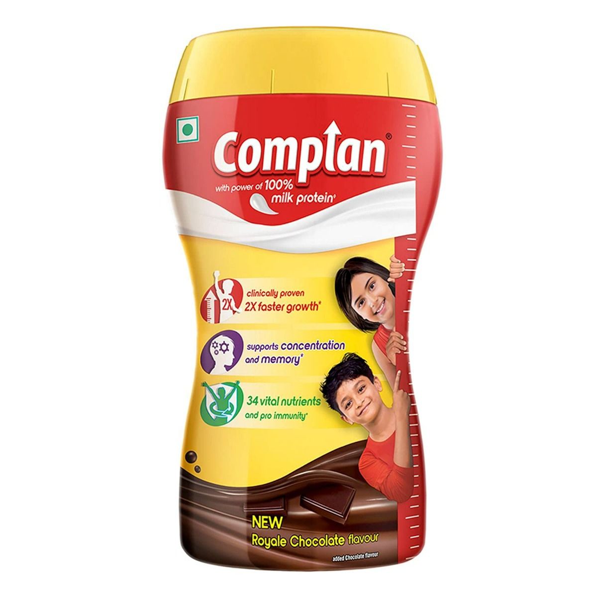 Complan Royale Chocolate Flavoured Health & Nutrition Drink, 200 gm Jar ...
