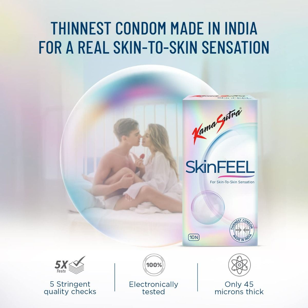 Kamasutra Skinfeel Condoms, 10 Count Price, Uses, Side Effects, Composition - Apollo Pharmacy