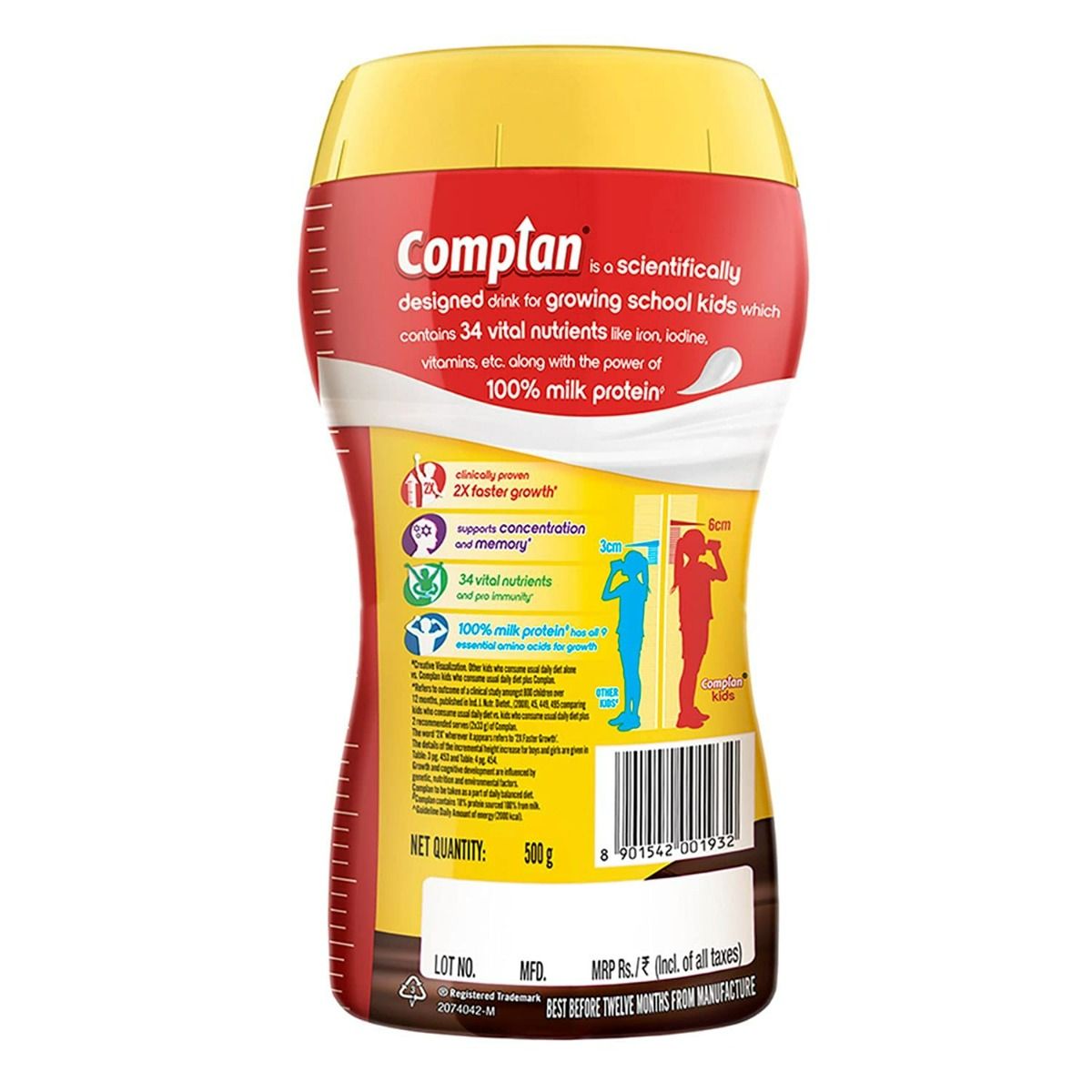 Complan Royale Chocolate Flavoured Health & Nutrition Drink, 500 gm Jar ...