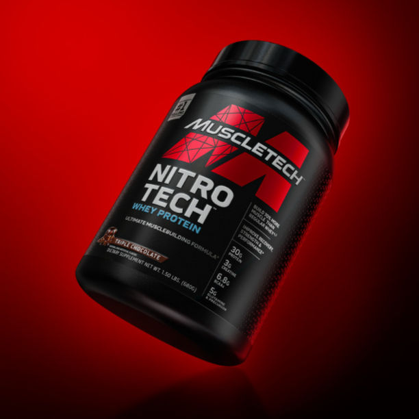 Muscletech Nitrotech Whey Protein Triple Chocolate Flavour Powder, 680 ...