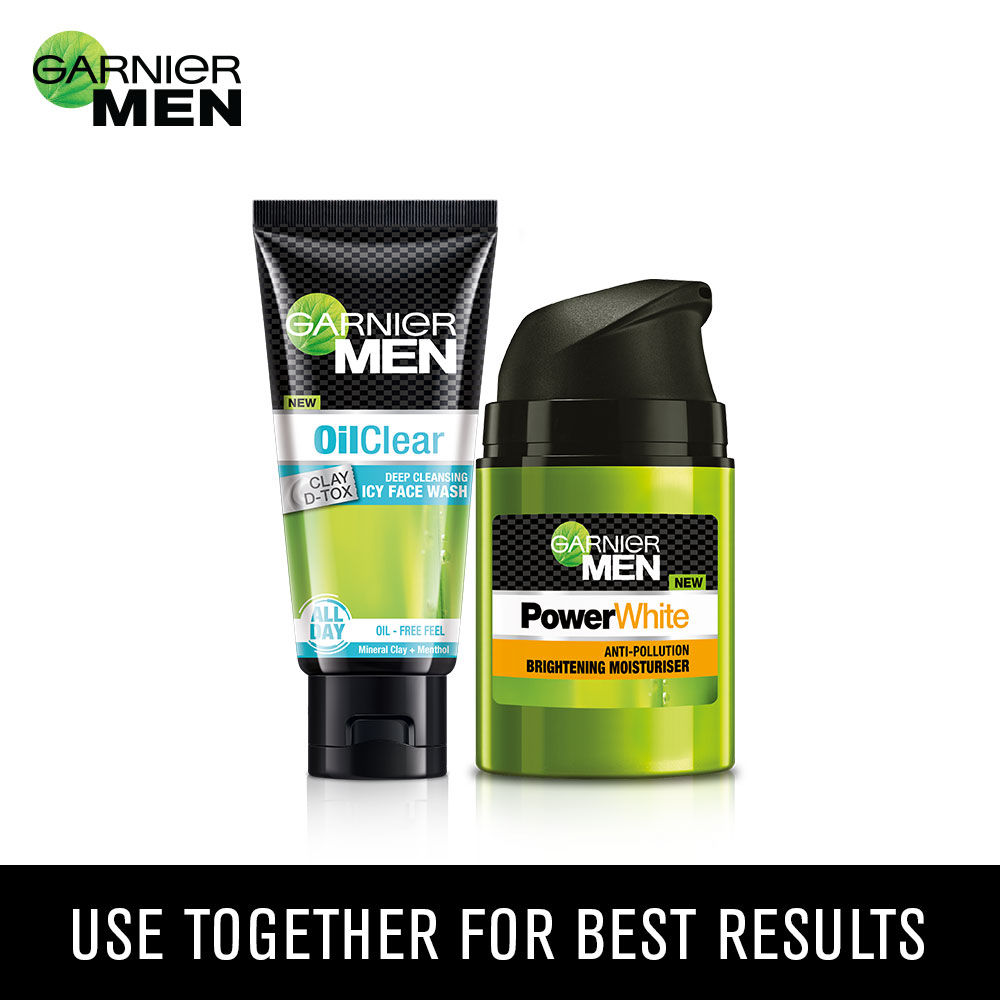 Garnier Men Oil Clear Clay D-Tox Deep Cleansing Icy Face Wash, 50gm Price, Uses, Side Effects ...