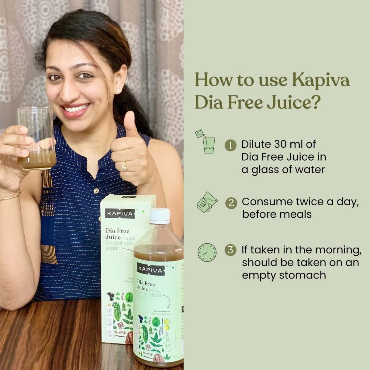 Kapiva Dia Free Juice, 1 L Price, Uses, Side Effects, Composition ...