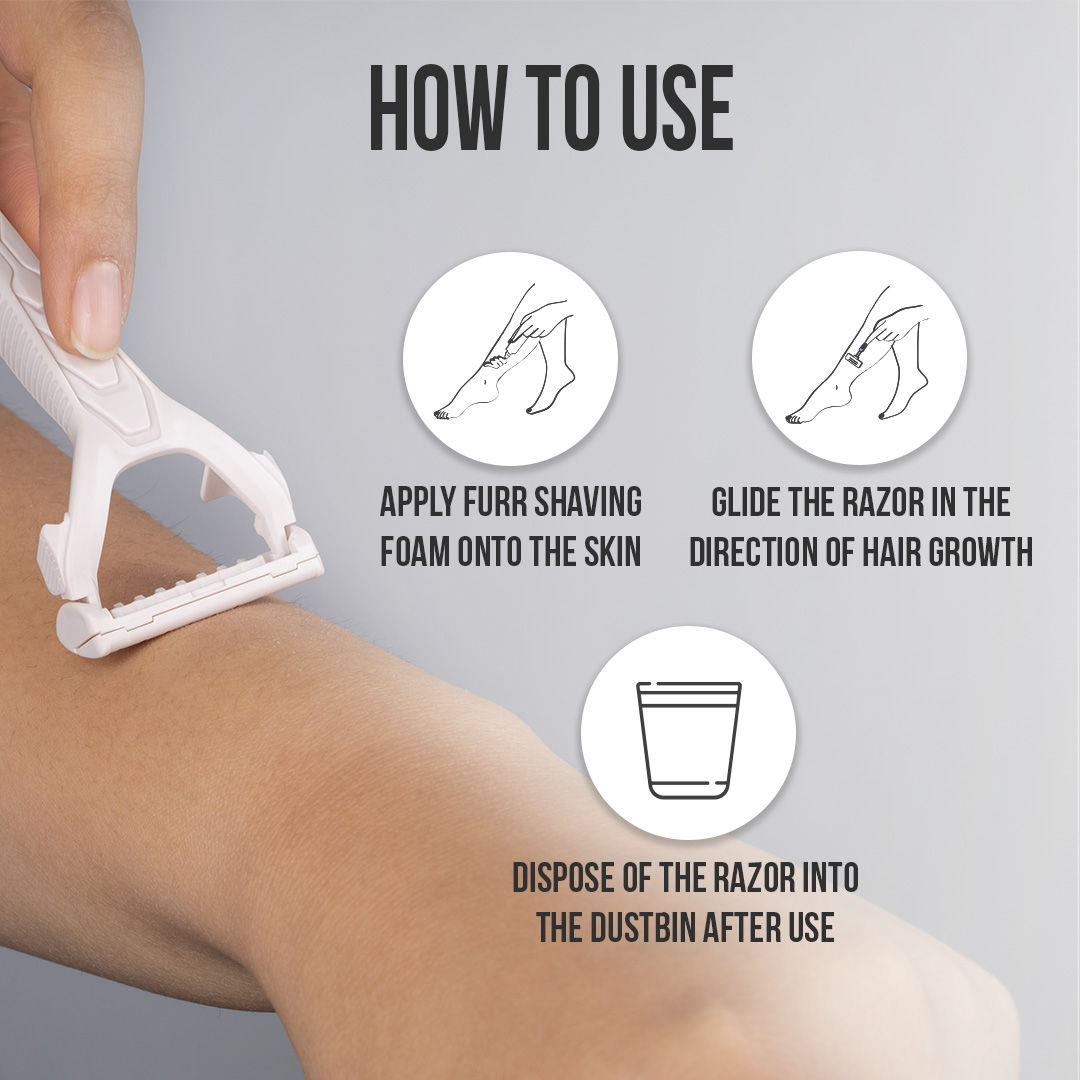 FURR by Pee Safe Body Shaving Razor, 5 Count Price, Uses, Side Effects ...