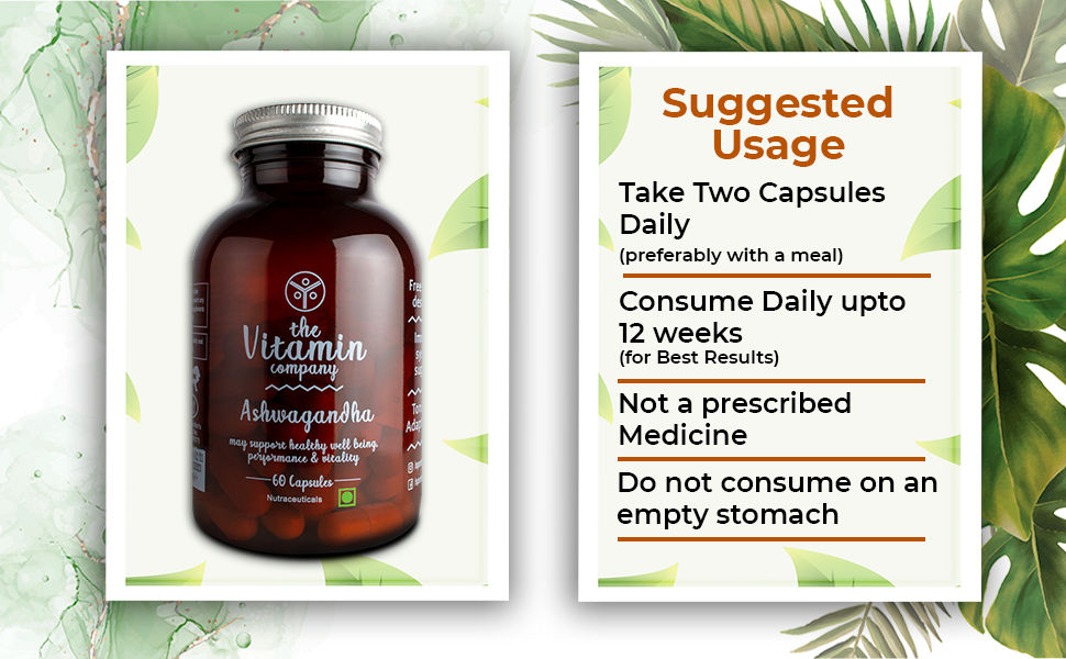 The Vitamin Company Ashwagandha, 60 Capsules Price, Uses, Side Effects ...