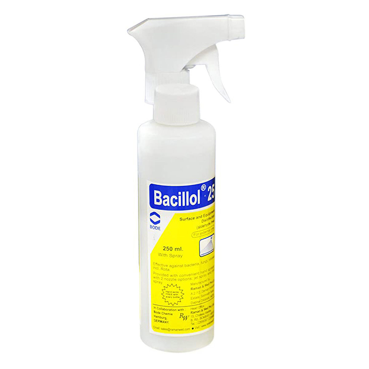 Bacillol 25 + Spray, 250ml Price, Uses, Side Effects, Composition ...