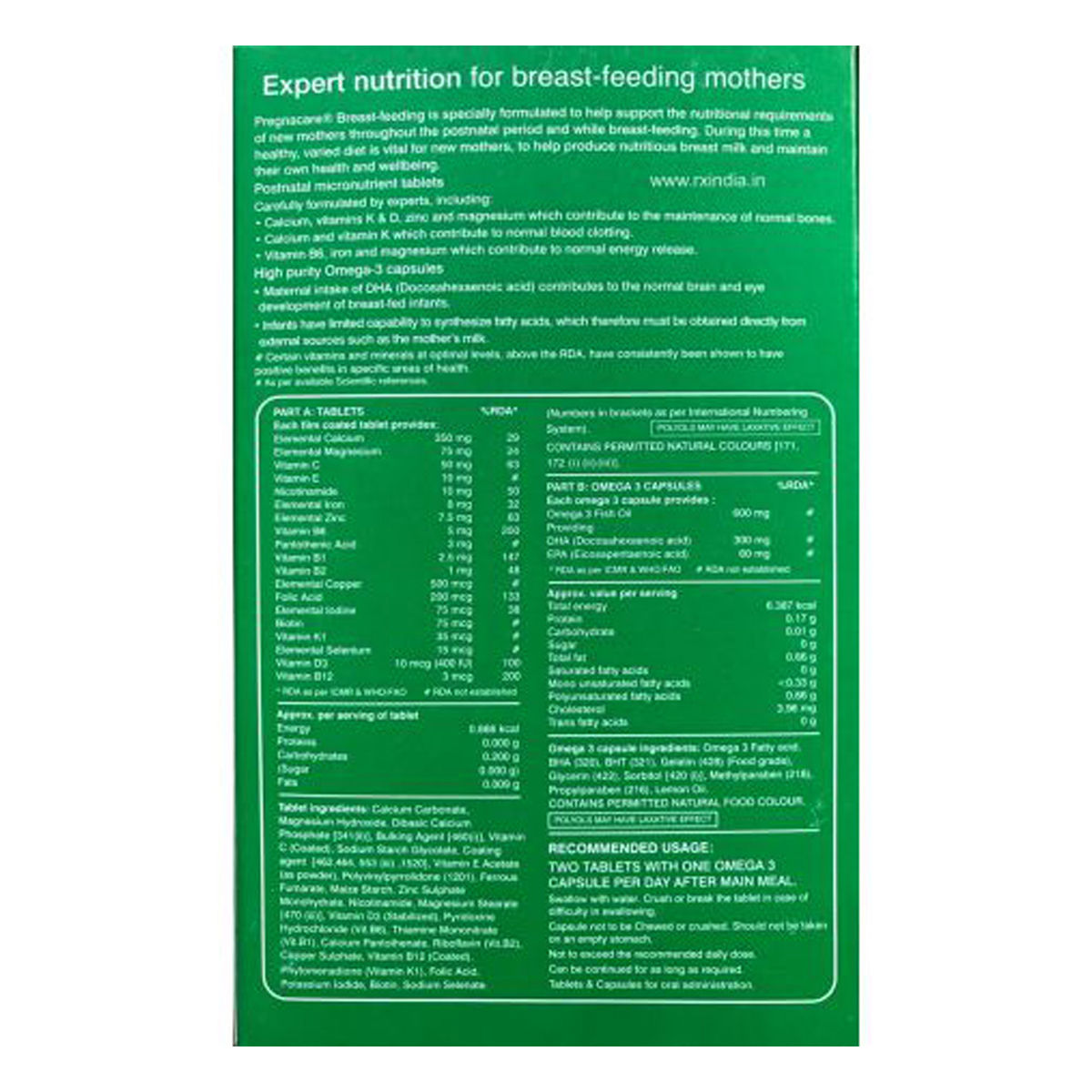 Pregnacare Breast Feeding Combi Kit Price, Uses, Side Effects ...