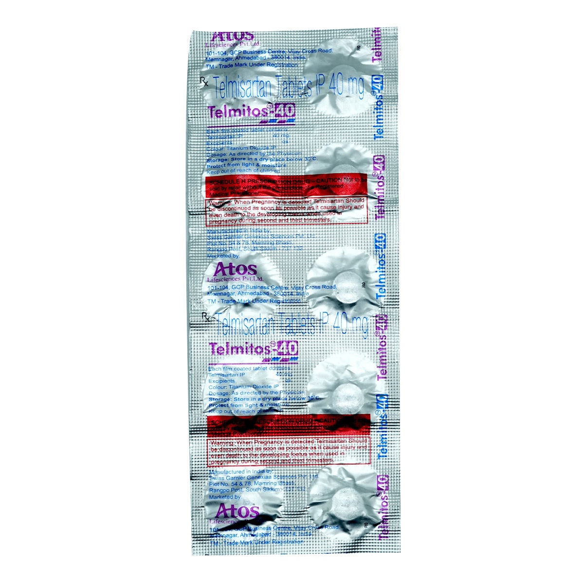 Telmitos-40 Tablet 10's Price, Uses, Side Effects, Composition - Apollo ...