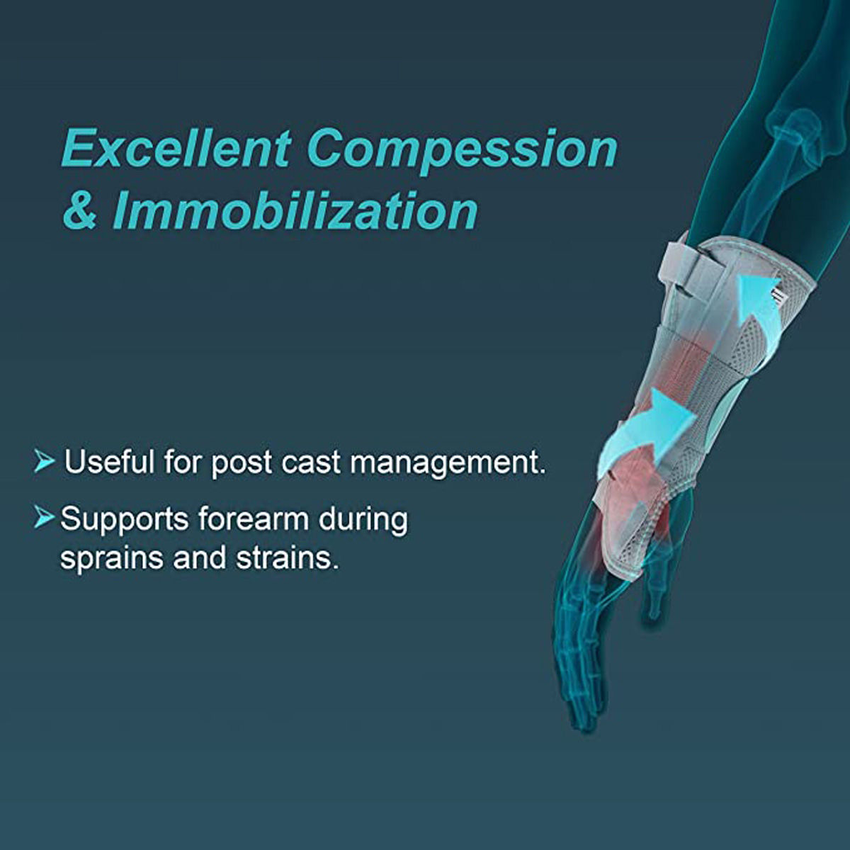 Tynor Wrist And Forearm Splint Right XL, 1 Count Price, Uses, Side ...