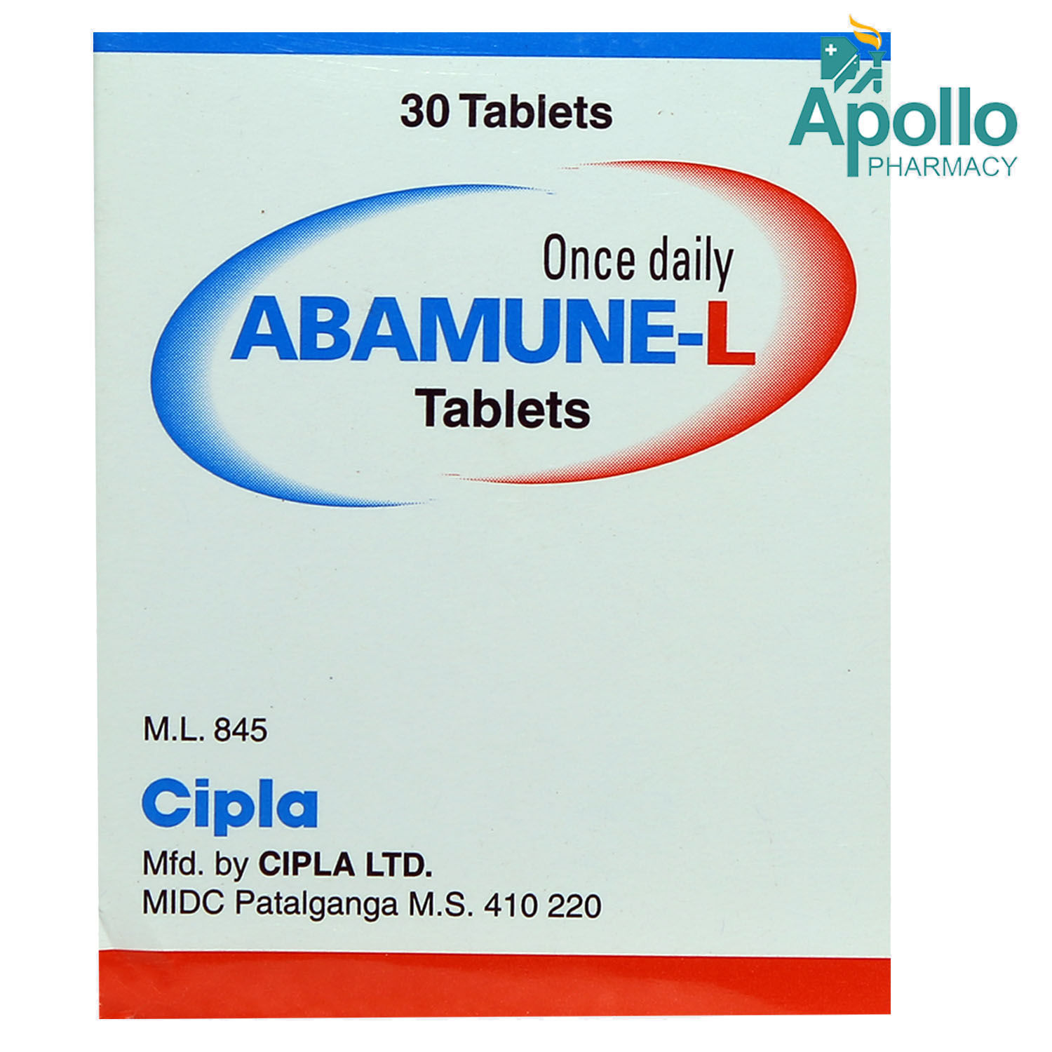 Abamune-L Tablet 30's Price, Uses, Side Effects, Composition - Apollo ...