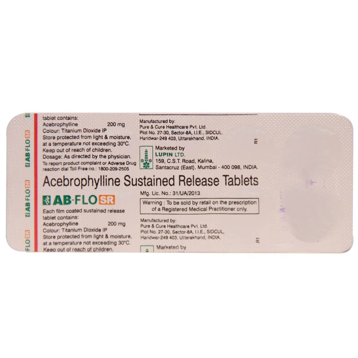 AB-FLO SR Tablet 10's Price, Uses, Side Effects, Composition - Apollo ...