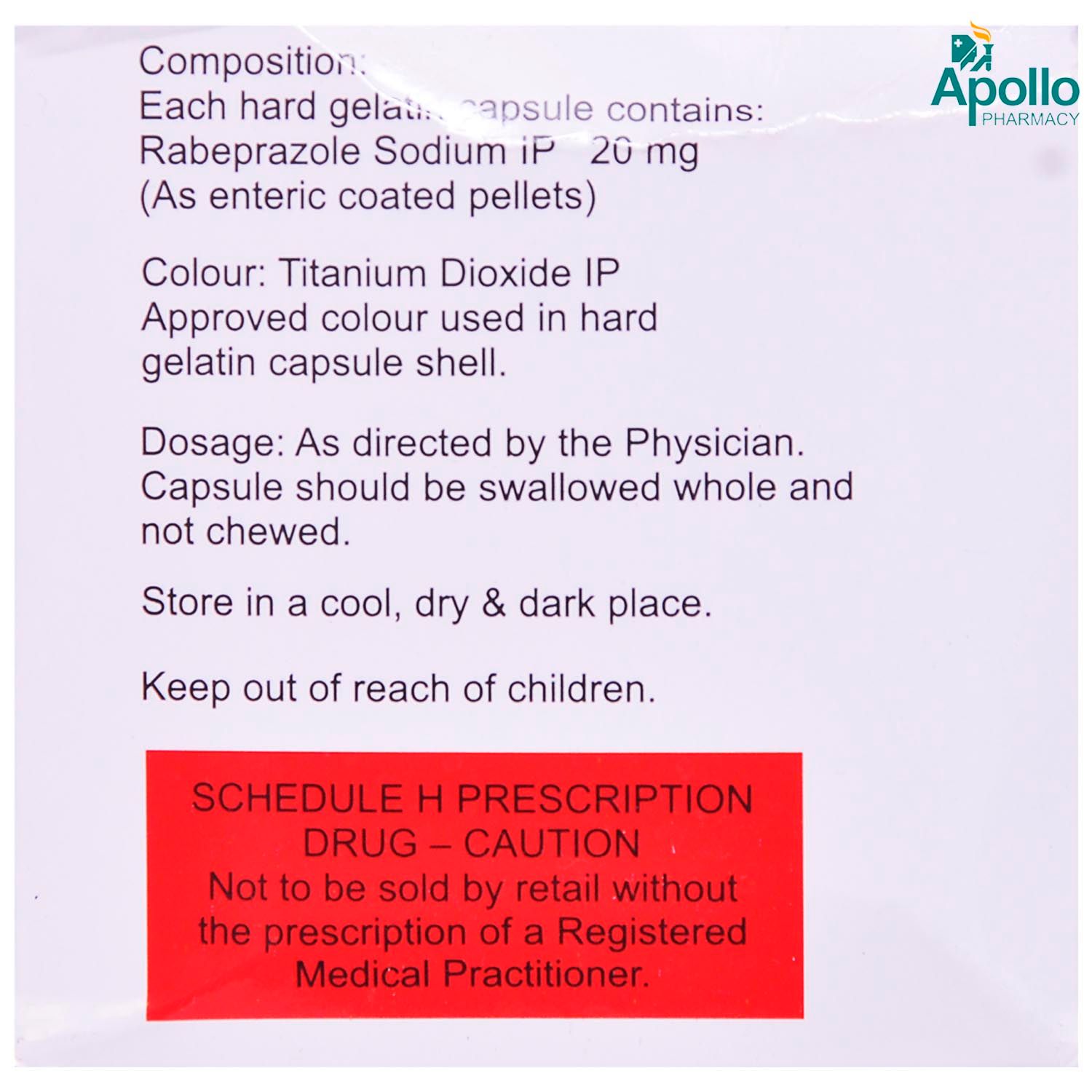 ACERA 20MG CAPSULE Price, Uses, Side Effects, Composition - Apollo Pharmacy