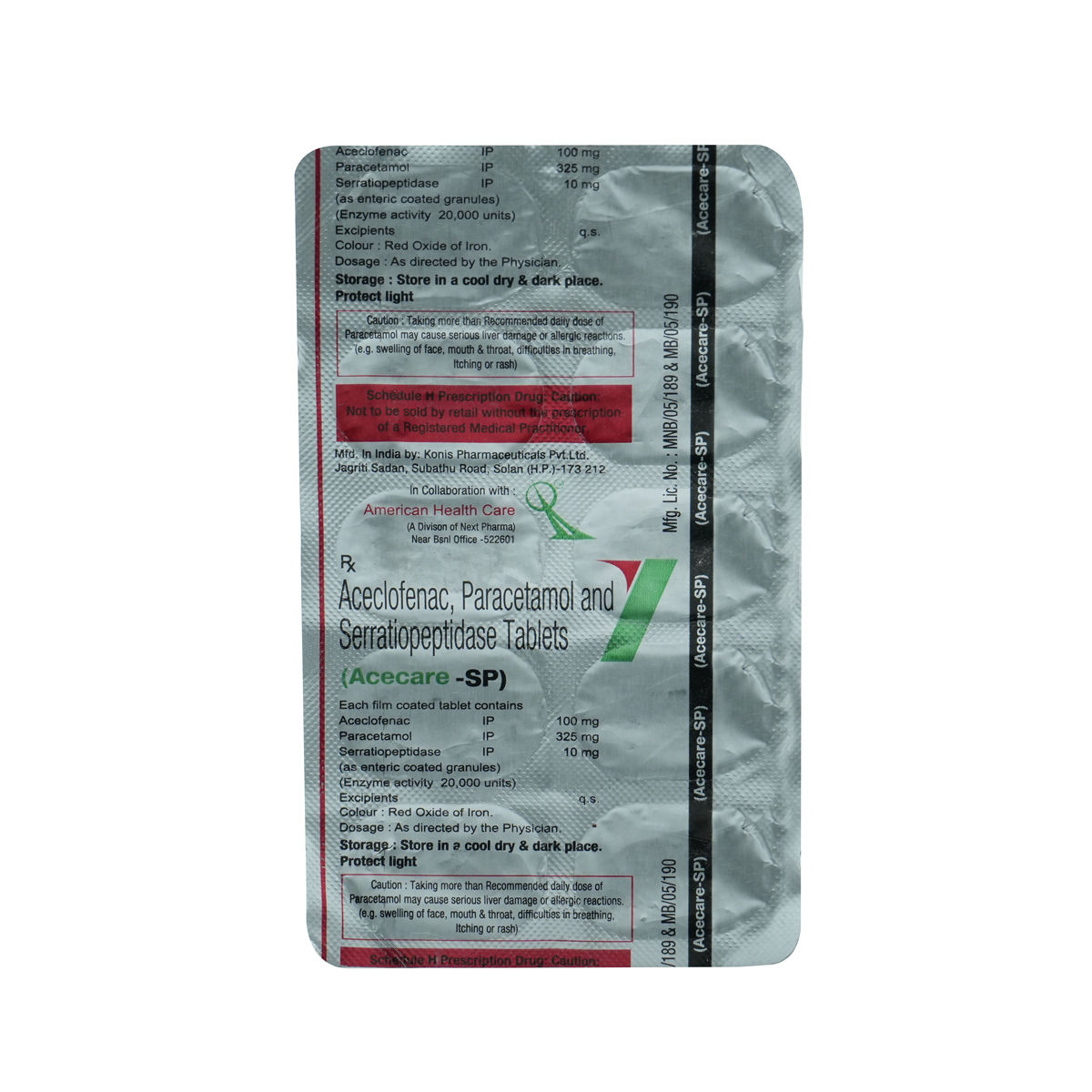 ACECARE SP TABLET Price, Uses, Side Effects, Composition - Apollo Pharmacy