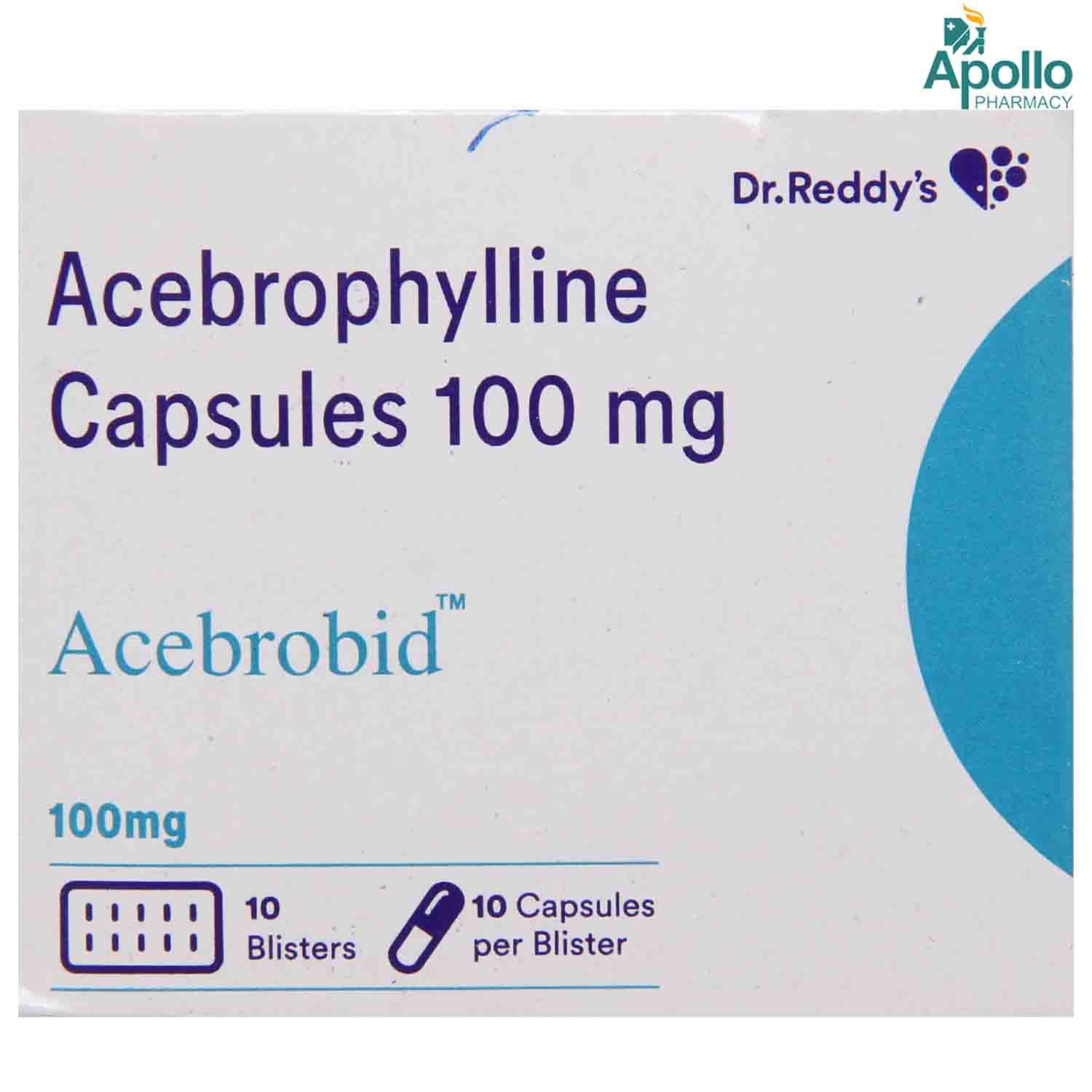 Acebrobid 100 mg Capsule 10's Price, Uses, Side Effects, Composition ...