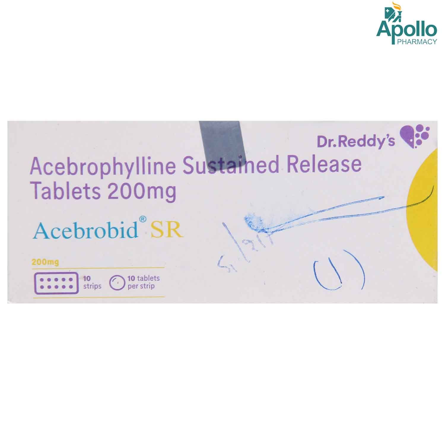 Acebrobid SR 200 Capsule 10's Price, Uses, Side Effects, Composition ...