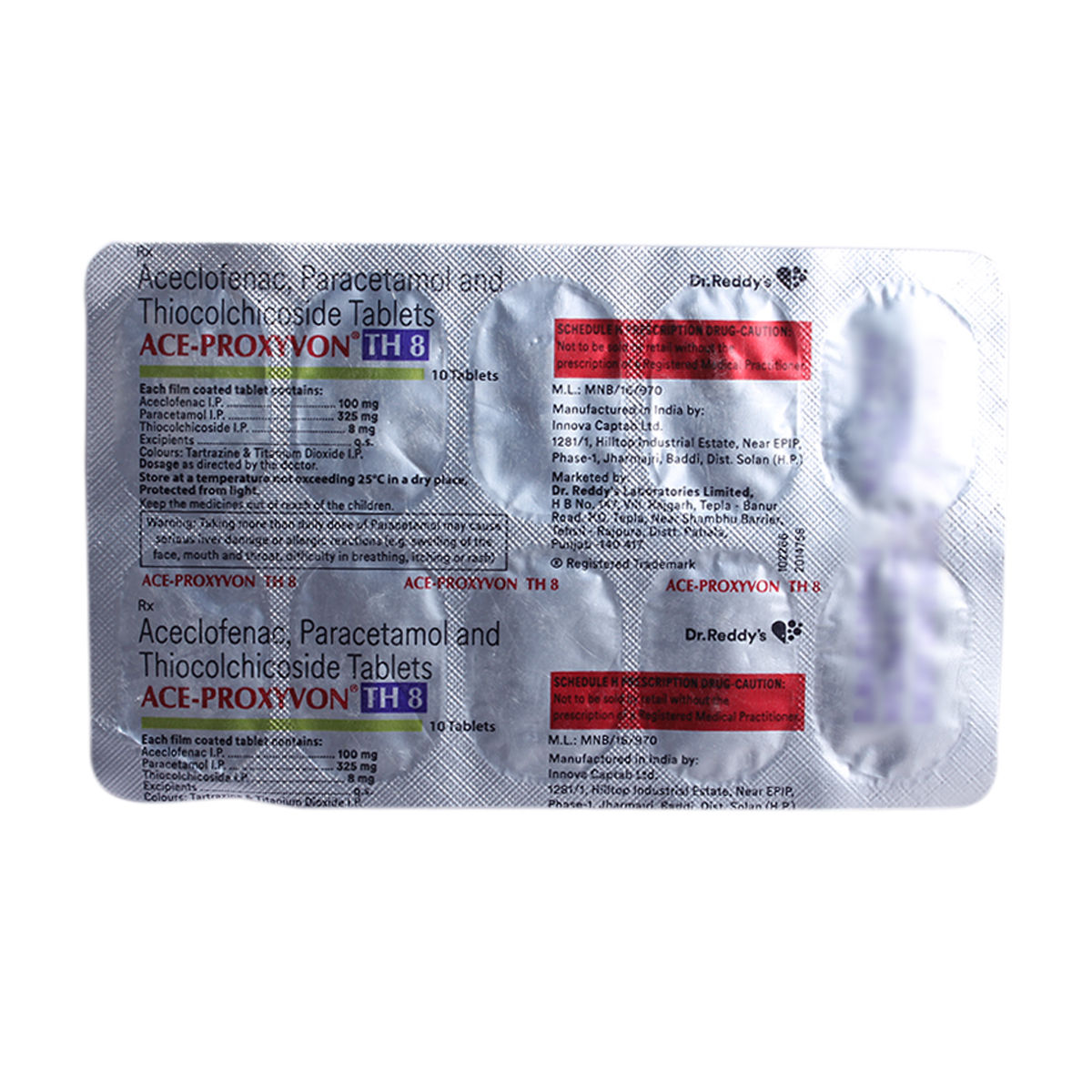 ACE PROXYVON TH 8MG TABLET Price, Uses, Side Effects, Composition ...