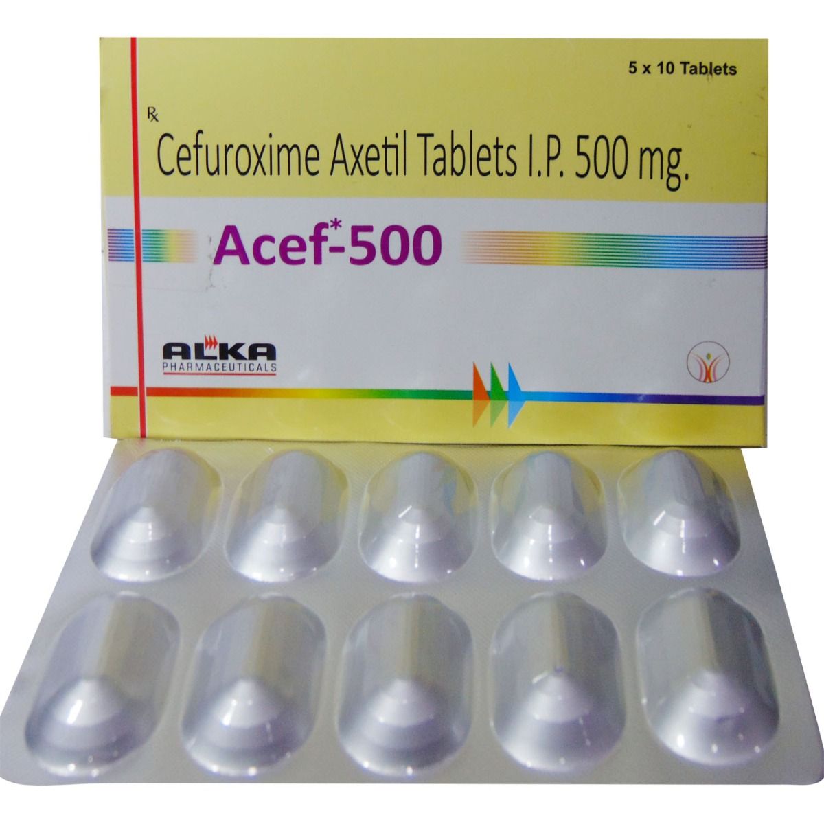 Acef-500mg Tablet 10s Price, Uses, Side Effects, Composition - Apollo ...