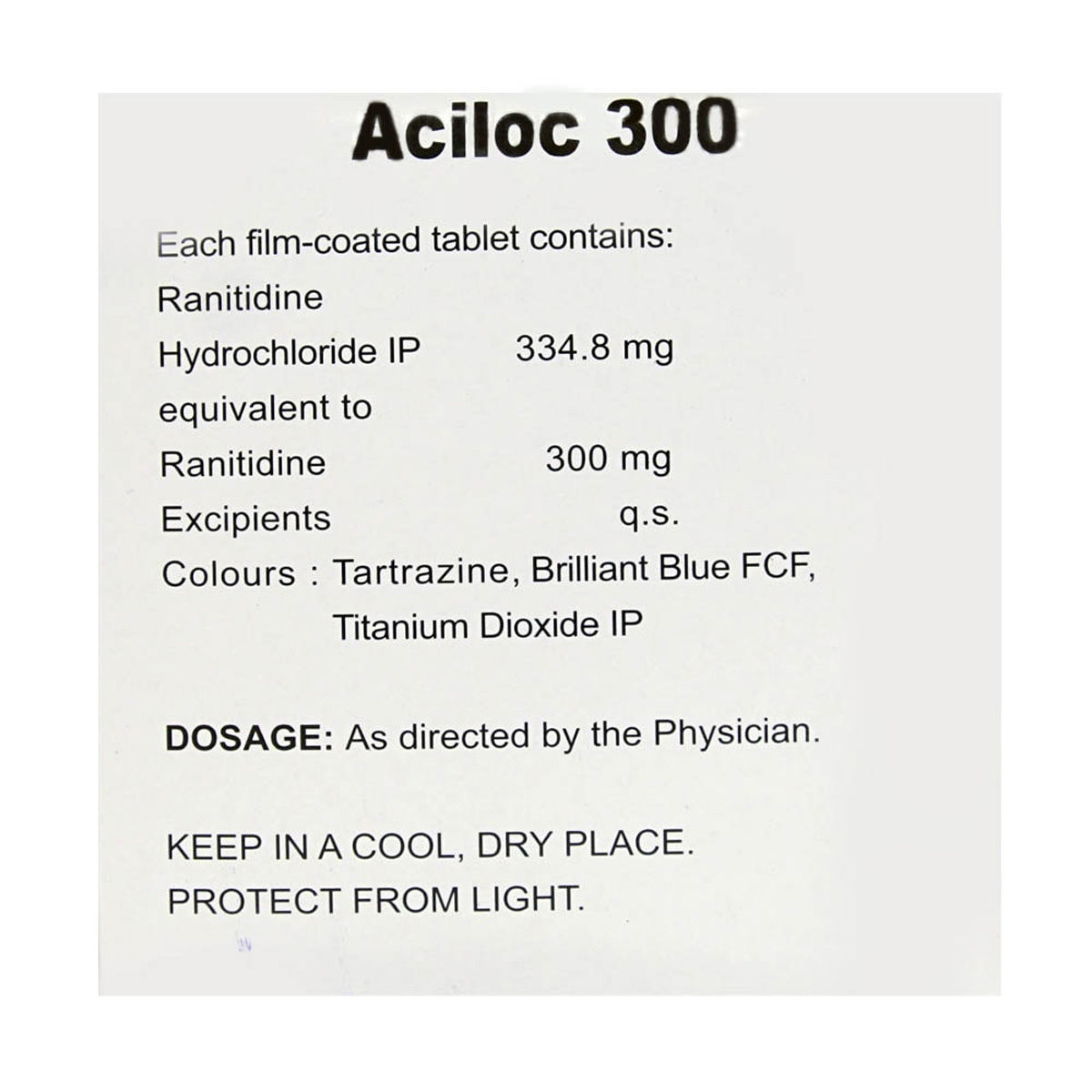 Aciloc 300 Tablet 20's Price, Uses, Side Effects, Composition - Apollo ...