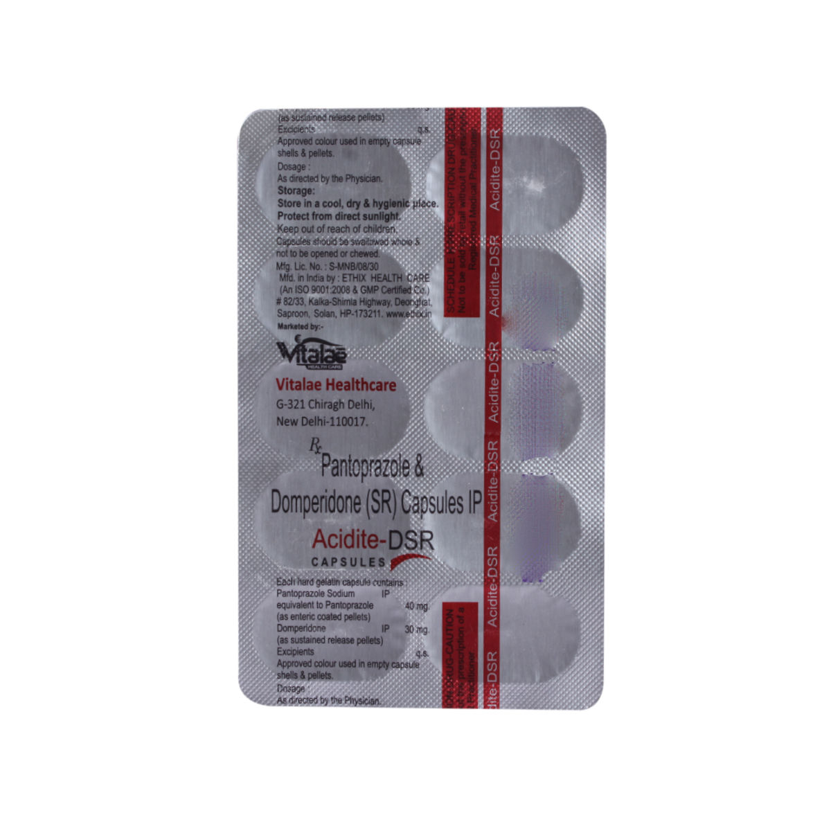 Acidite DSR Capsule 10's Price, Uses, Side Effects, Composition ...