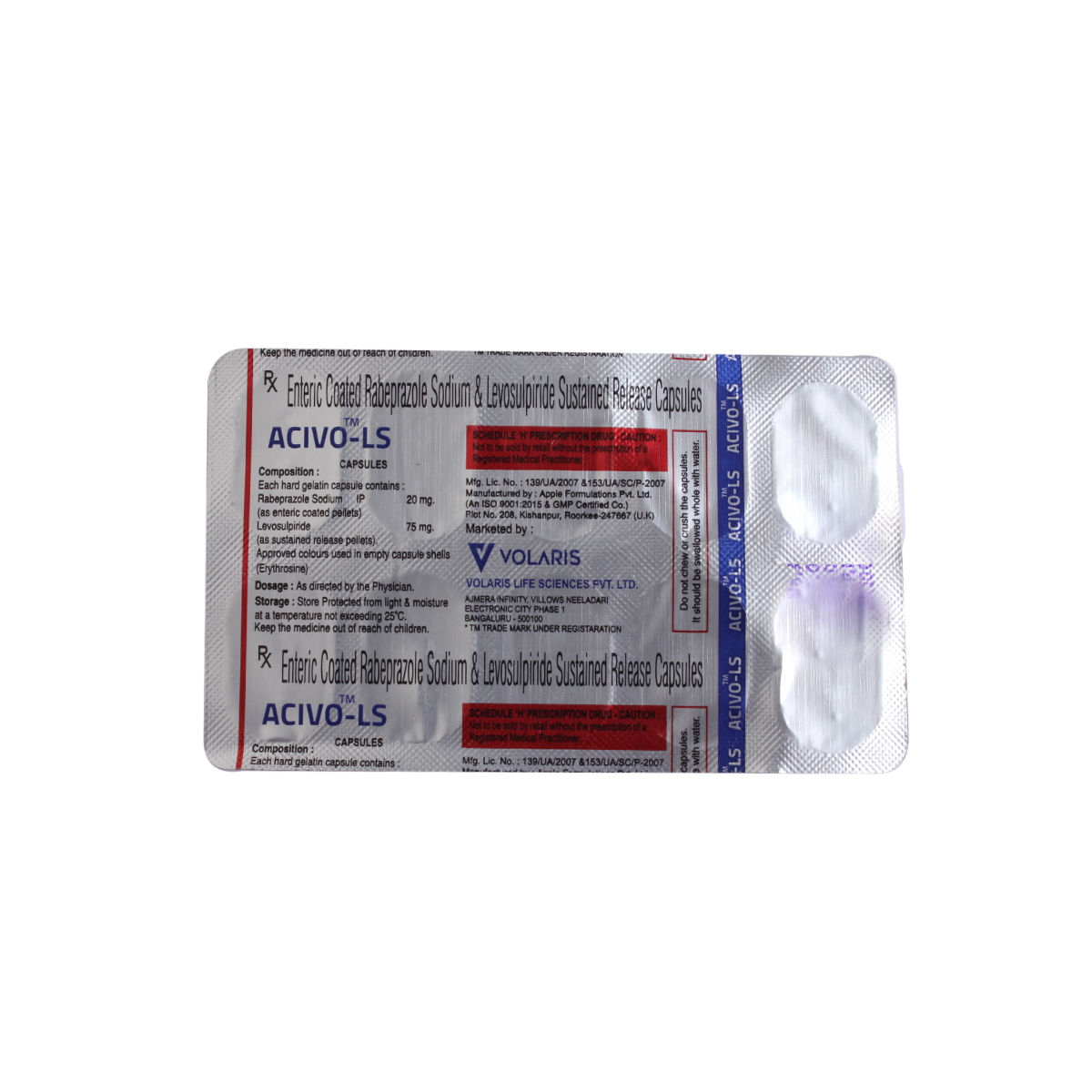 Acivo-Ls Cap 10'S Price, Uses, Side Effects, Composition - Apollo Pharmacy