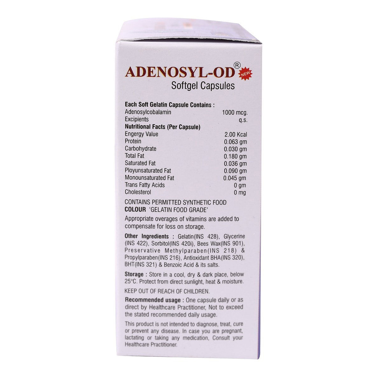 Adenosyl OD Capsule 10's Price, Uses, Side Effects, Composition ...