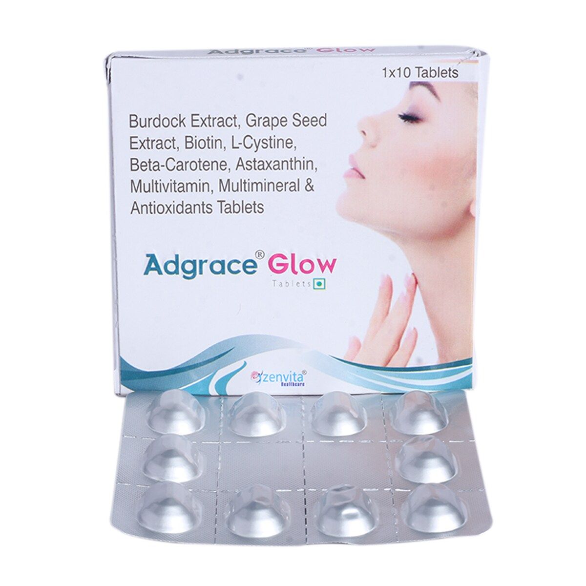 Adgrace Glow Tablet 10's Price, Uses, Side Effects, Composition ...